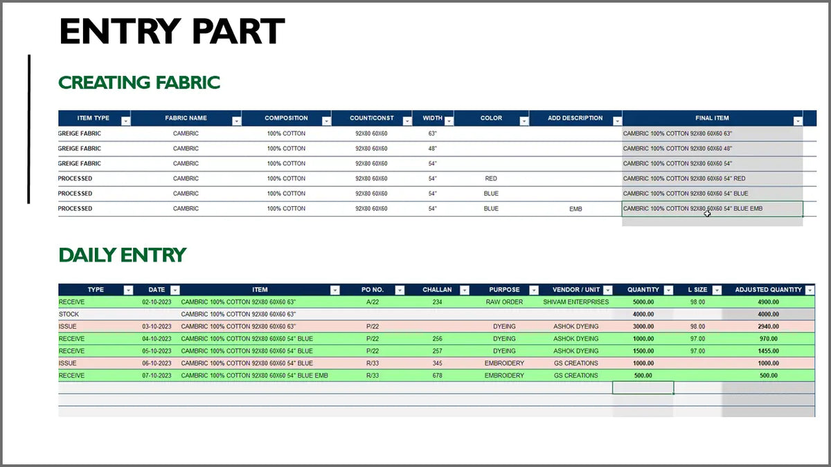 Garment Excel Templates: Your Comprehensive Guide for Fashion Design ...