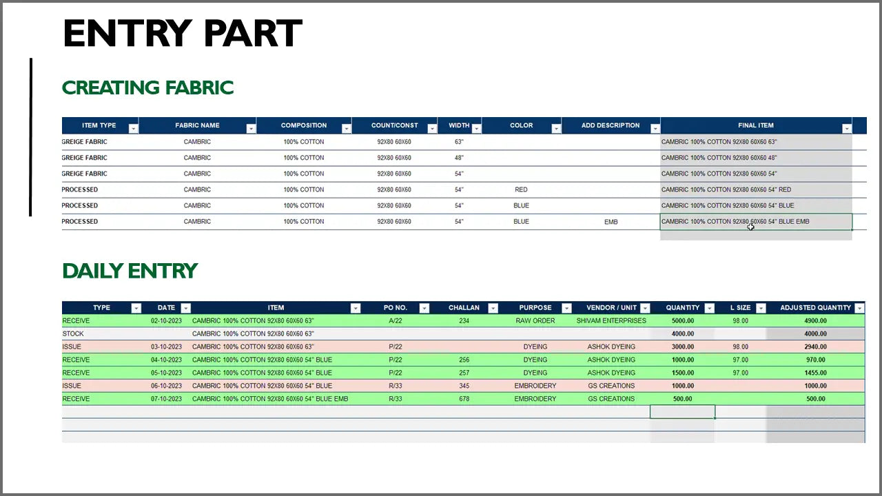 Garment Excel Templates: Your Comprehensive Guide for Fashion Design ...