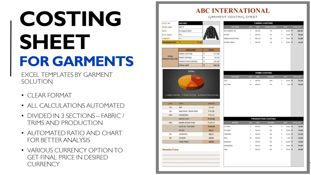 Garment Excel Templates: Your Comprehensive Guide for Fashion Design ...
